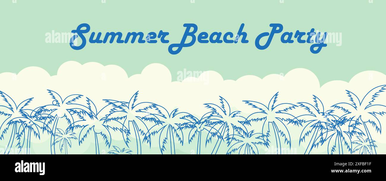 Palm tree beach umbrella Stock Vector Images - Alamy