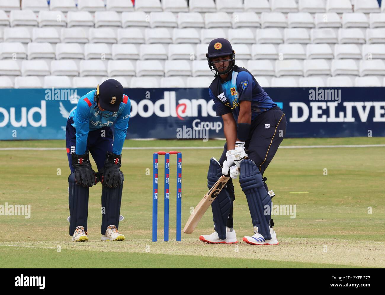 Dinura Kalupahana of Sri Lanka under19 in action during Youth One Day ...