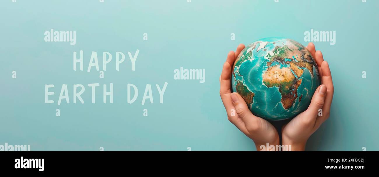 Happy planet earth day, protect nature, sustainable lifestyle, ecology ...