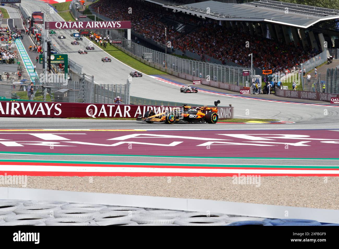 The race start of 2024 edition of the Formula 1 Grand Prix of Austria ...