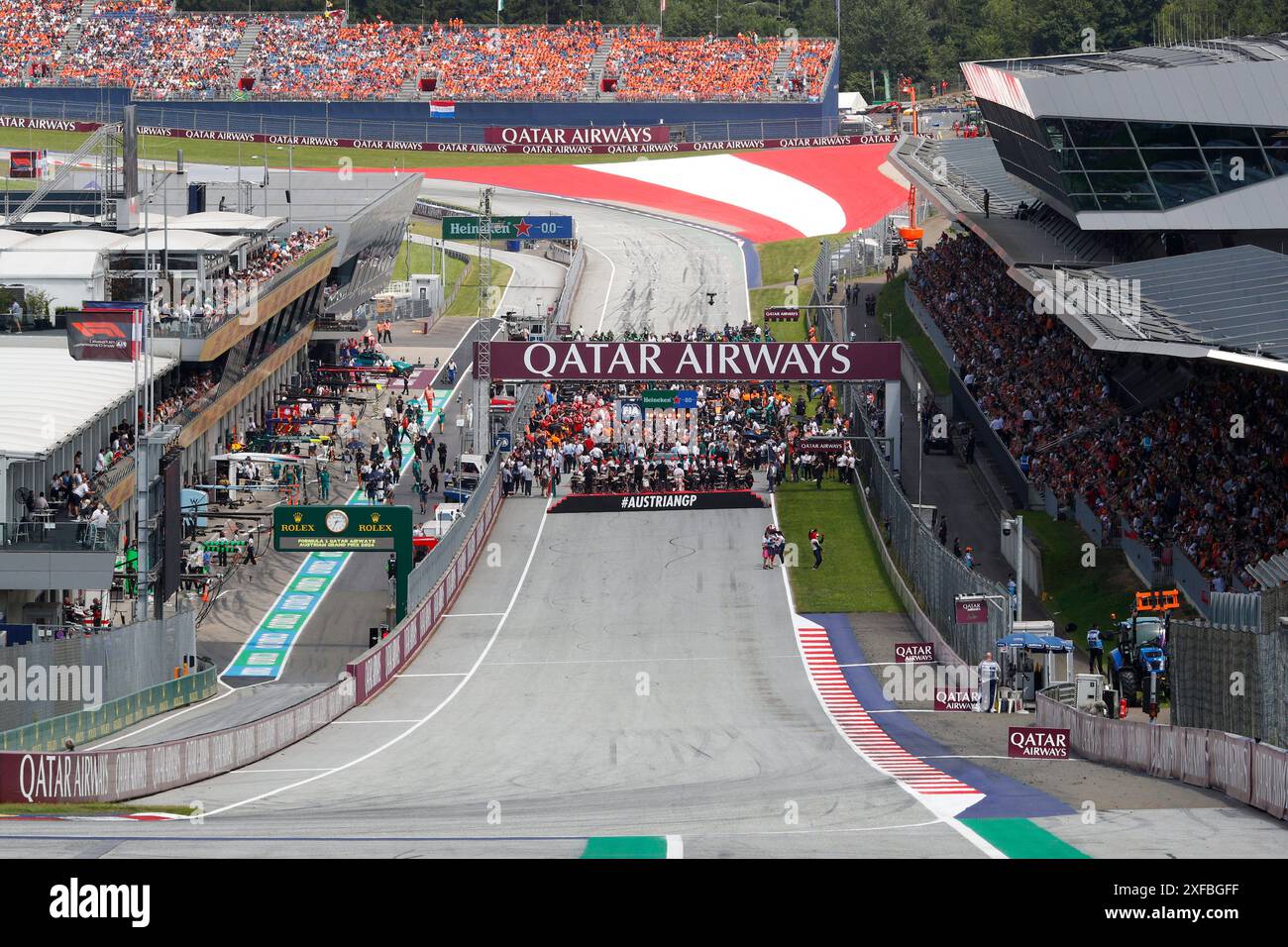 The race start of 2024 edition of the Formula 1 Grand Prix of Austria ...