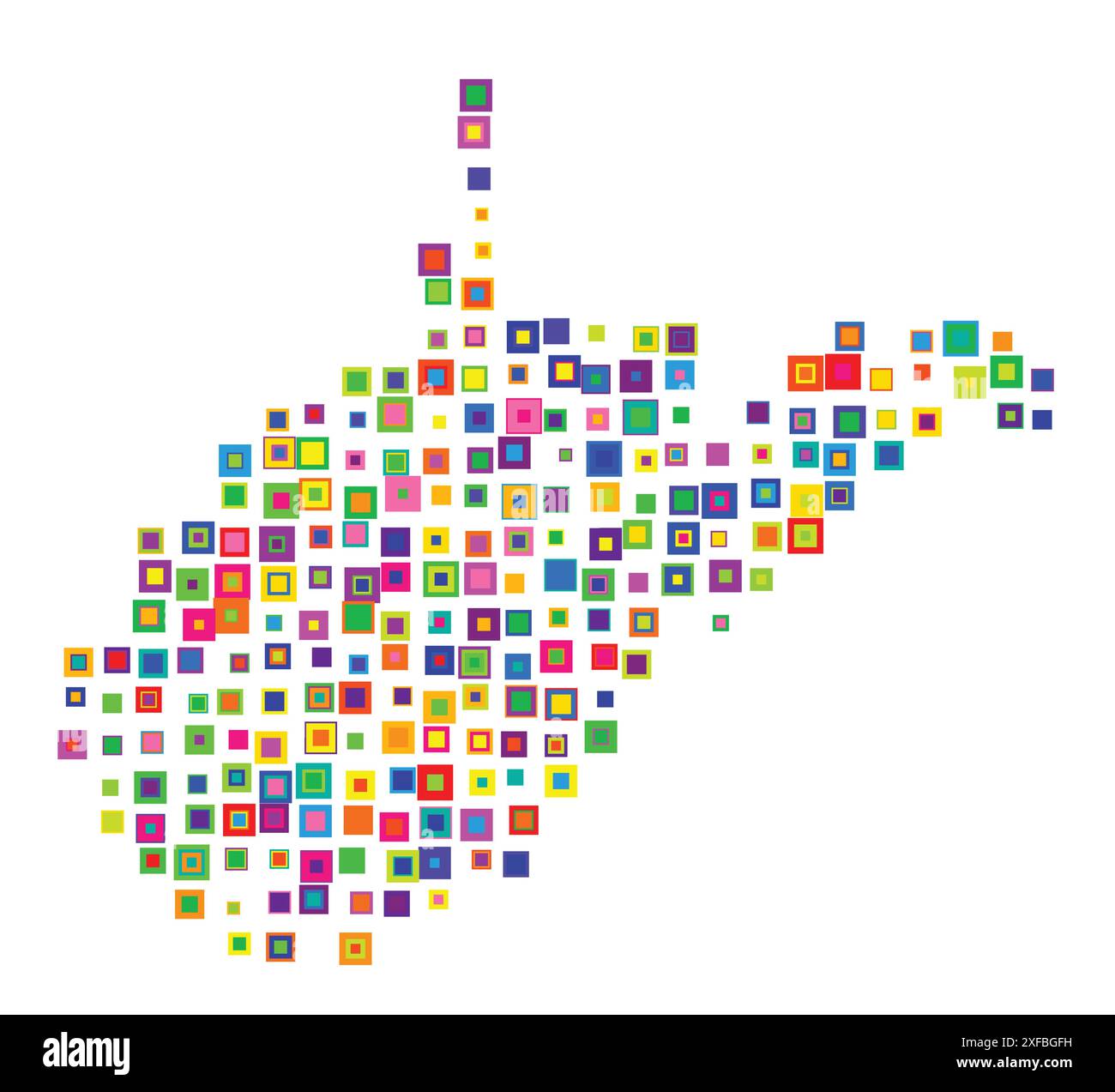 Symbol Map of the State West Virginia (United States of America ...