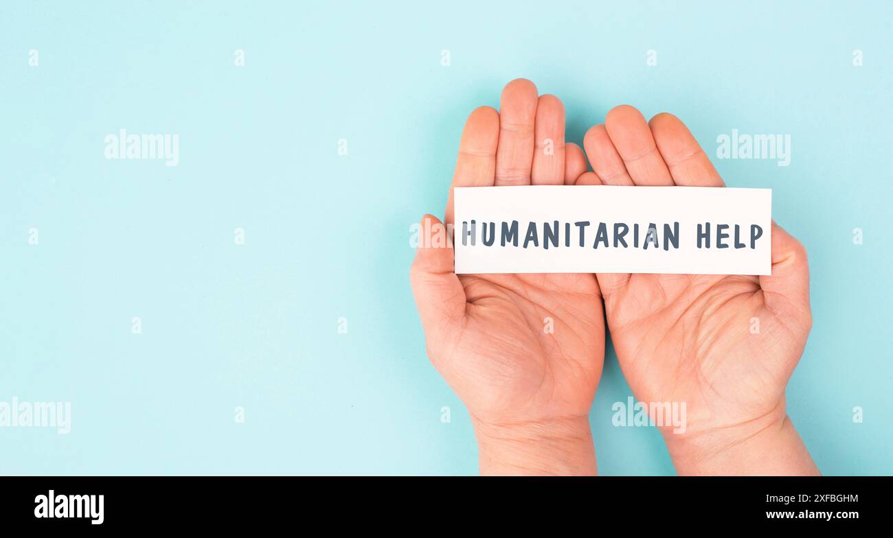 Humanitarian help, human rights, friendship, support and freedom ...