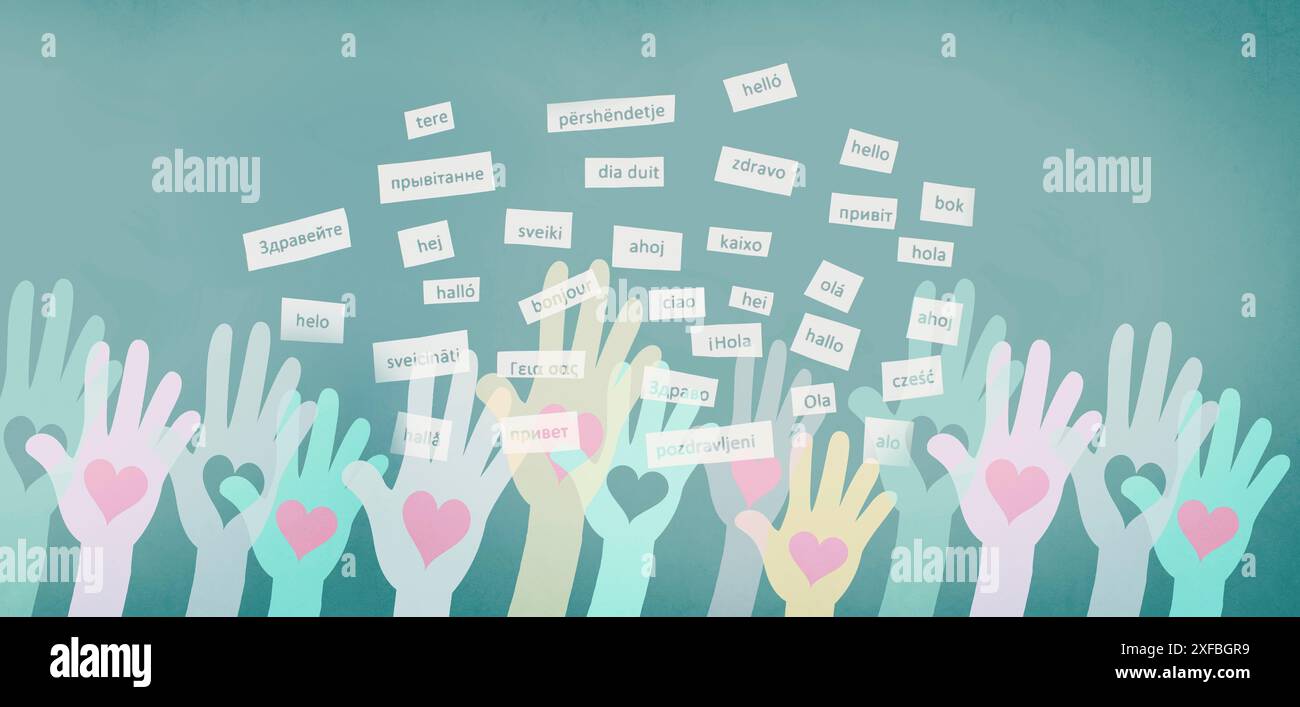 European languages, word hello in different language spoken in Europe ...