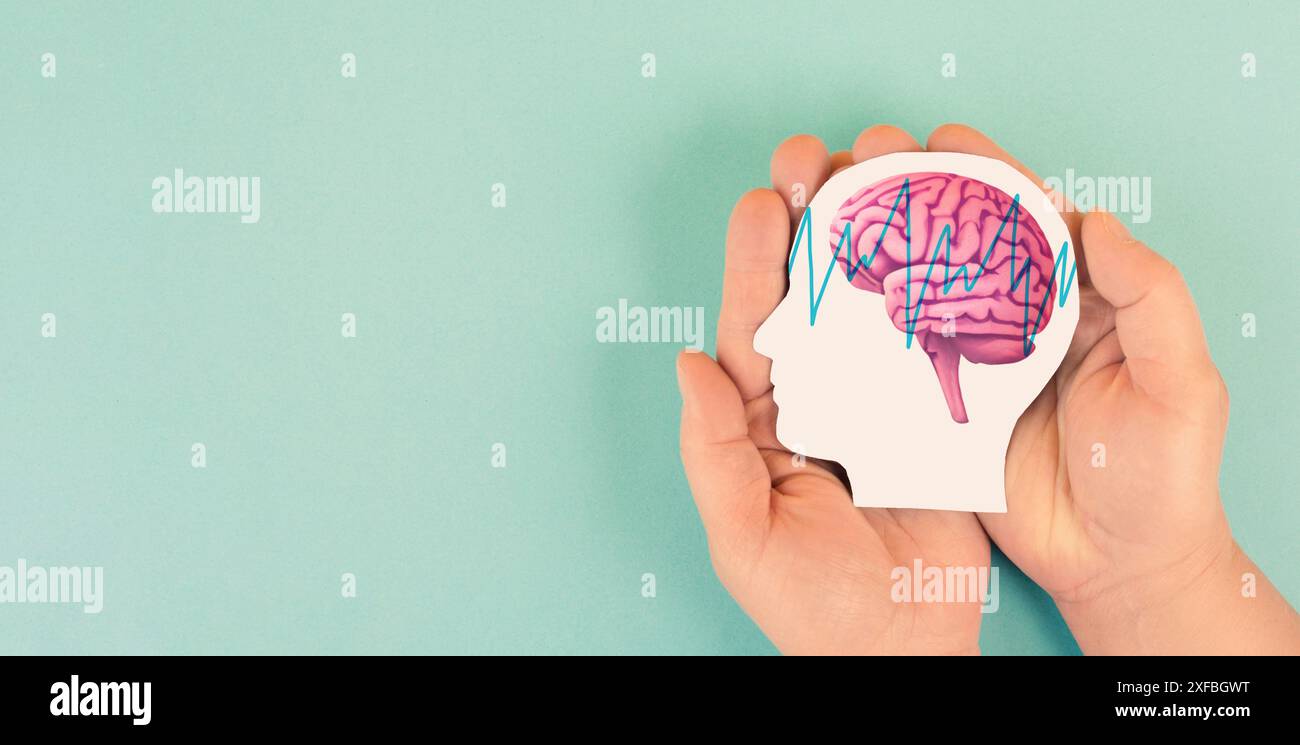 Human brain, migraine headache attack, epilepsy tumor, psychological ...
