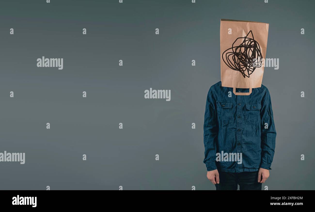 Confused teenager, depression, trauma, loneliness and mental health ...