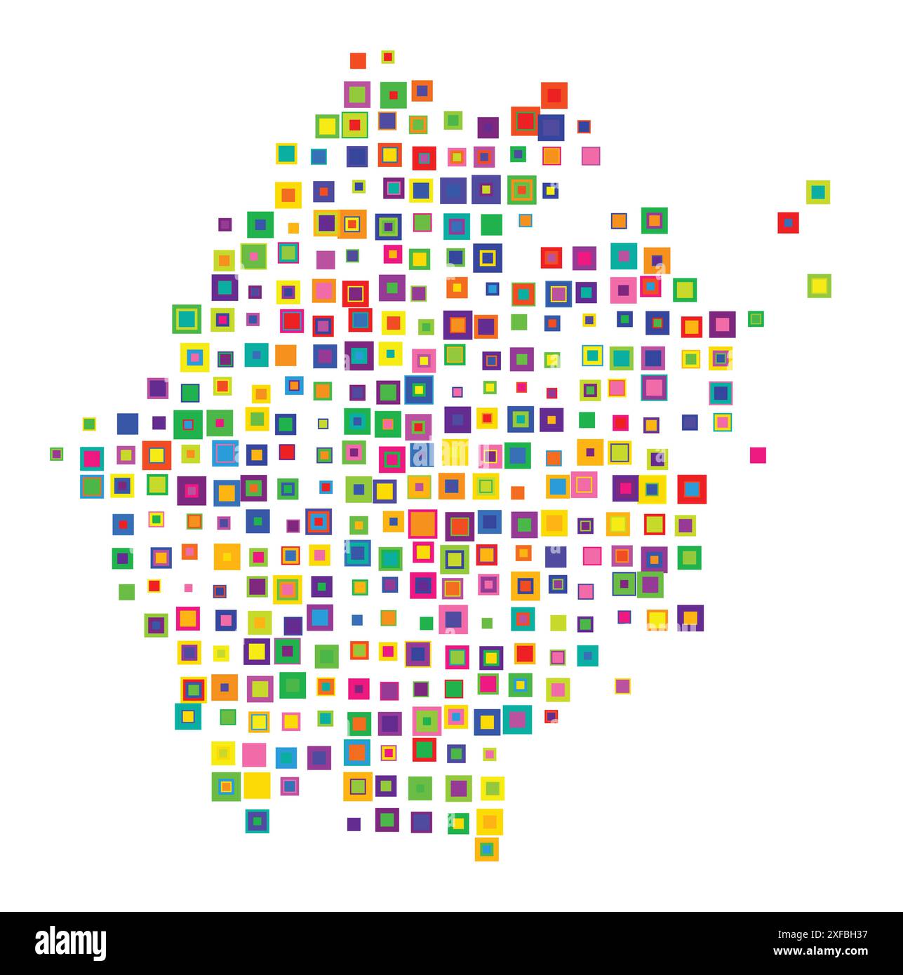 Symbol Map of the Province Zhejiang (People's Republic of China ...