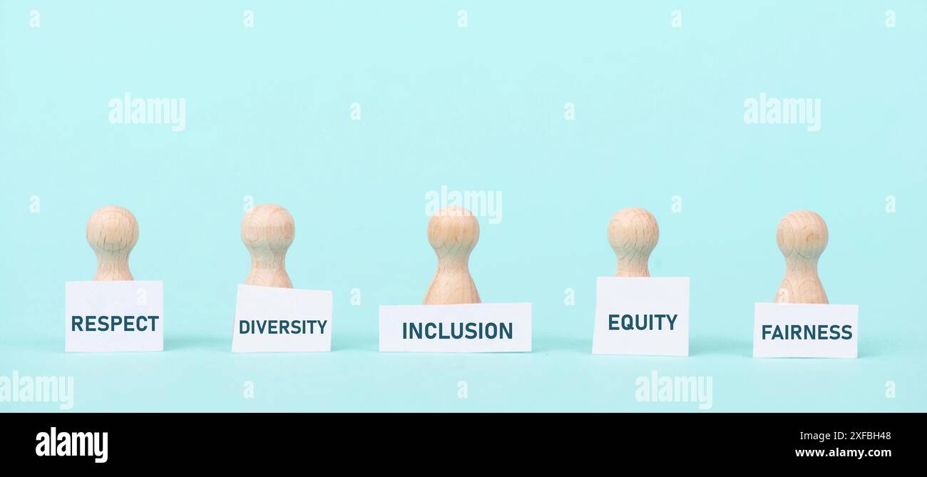Respect, diversity, equity, fairness and inclusion, human rights ...