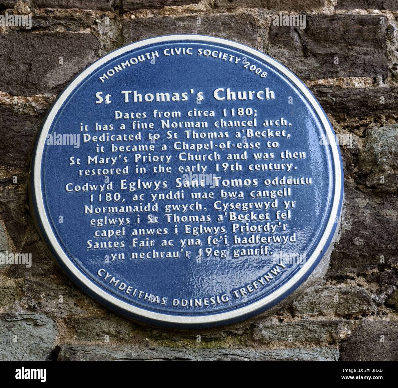 Monmouth plaques hi-res stock photography and images - Alamy
