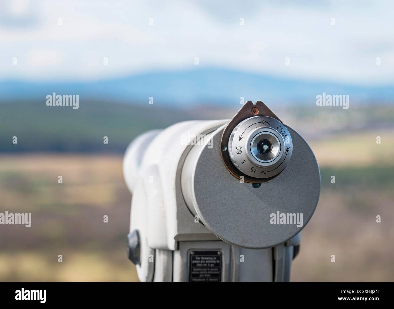 Coin operated binoculars Stock Photo - Alamy