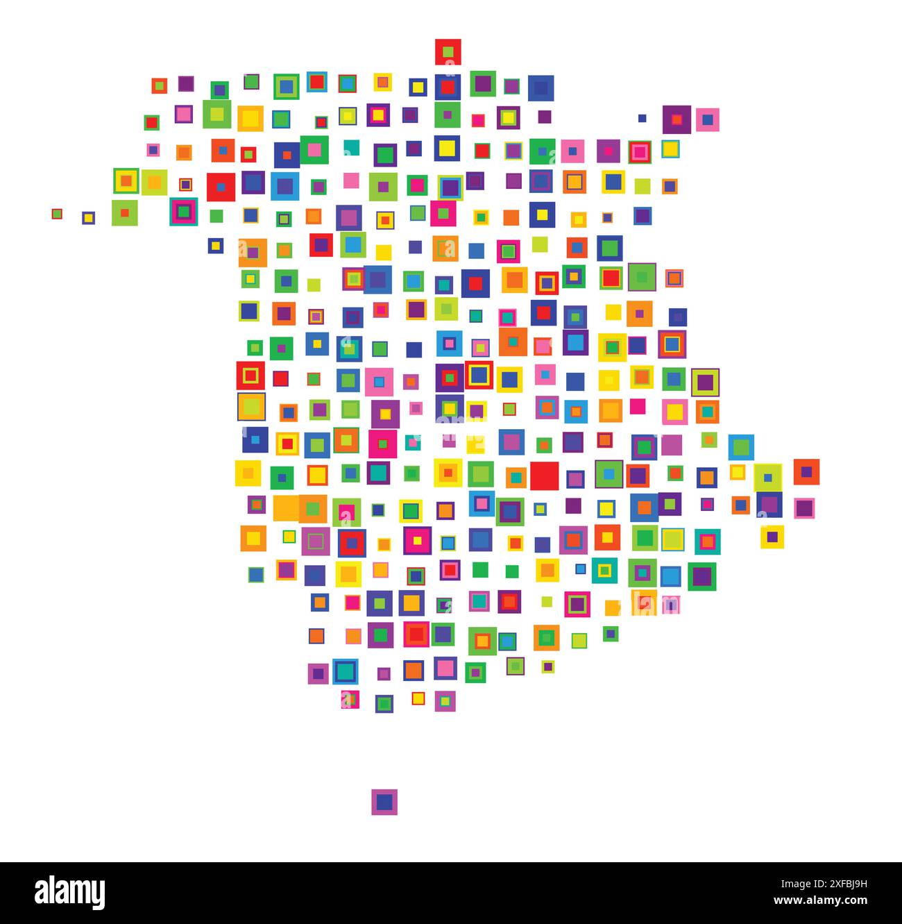 Symbol Map of the Province New Brunswick (Canada). Abstract map showing ...