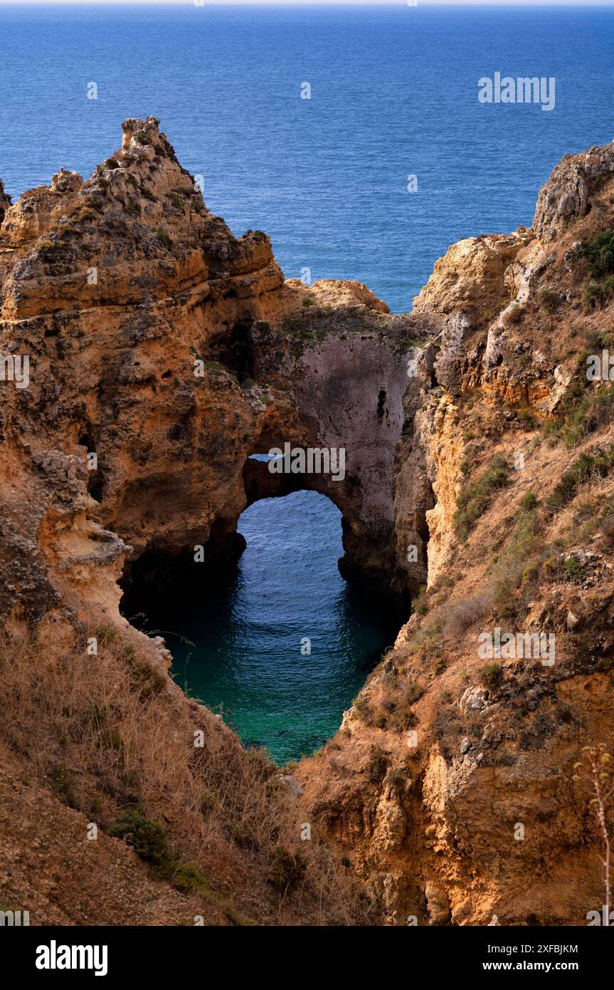 Coloured cliffs, rocks, sea, Ponta da Piedade, Lagos, caves, cliffs ...
