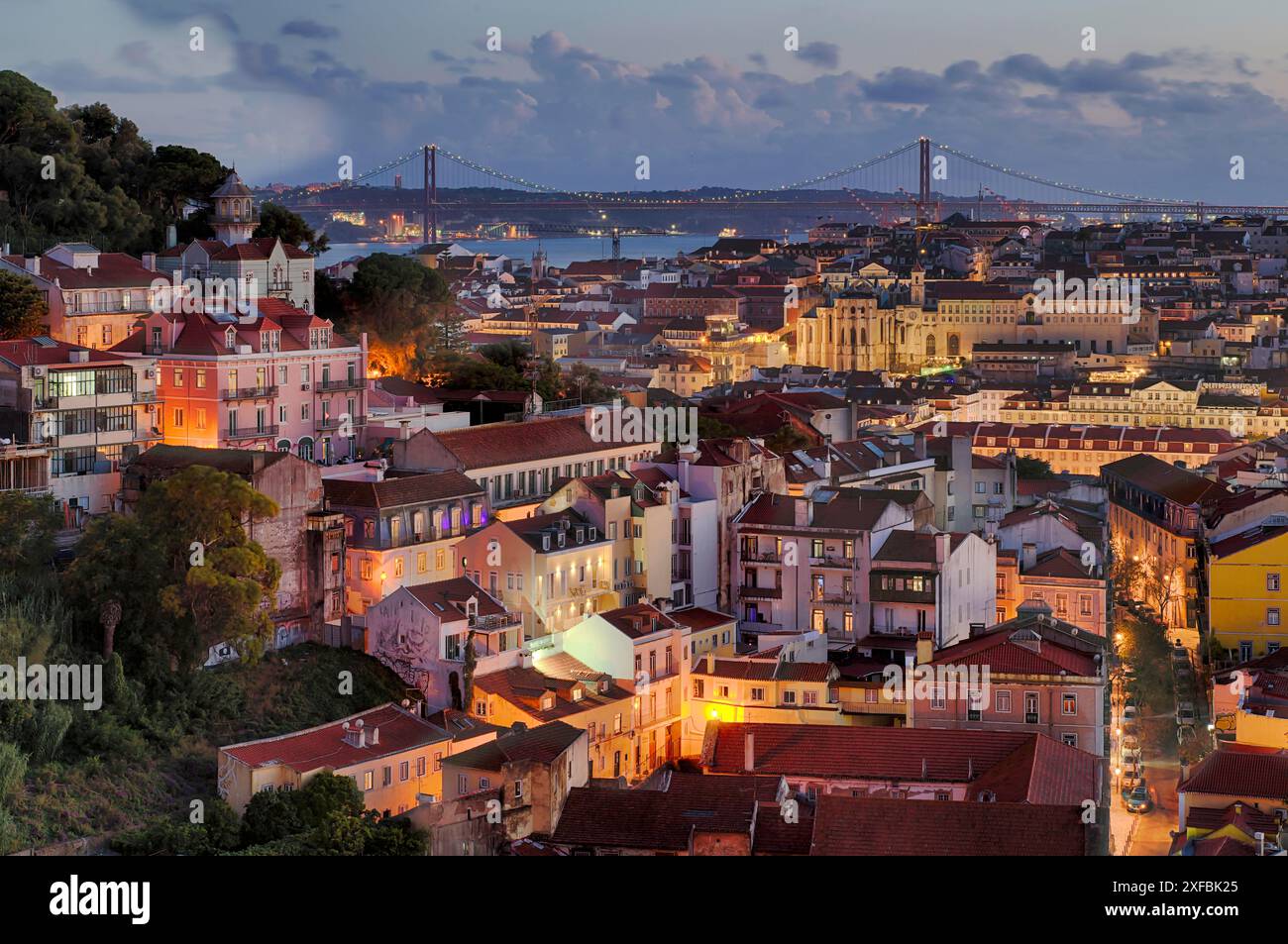 View from the viewpoint Miradouro da Graca, also Sophia de Mello ...