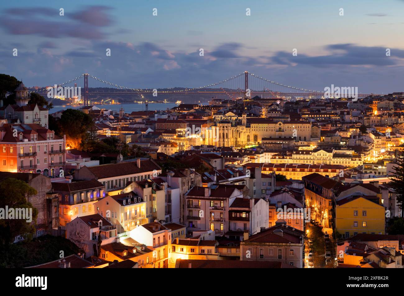 View from the viewpoint Miradouro da Graca, also Sophia de Mello ...