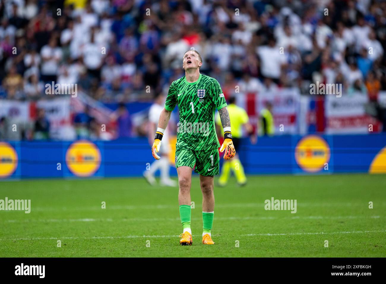 Jordan Pickford (England, #01) aergert sich, GER, England (ENG) vs ...