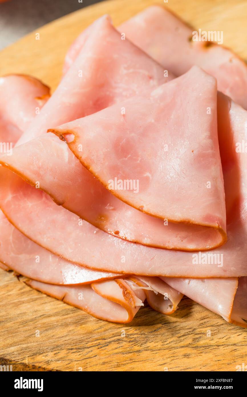 Gourmet Sliced Cold Cut Ham Ready to Eat Stock Photo - Alamy