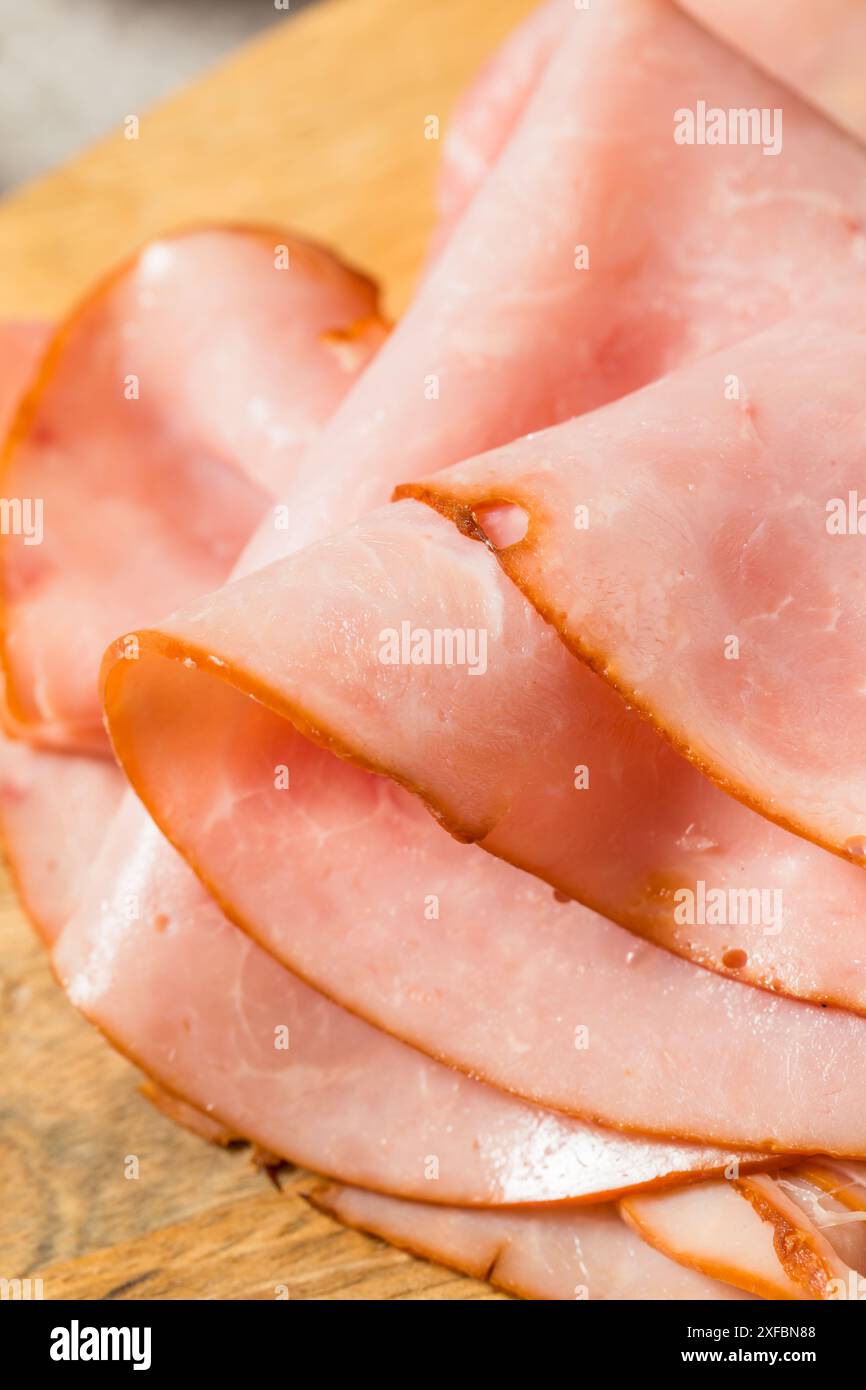 Gourmet Sliced Cold Cut Ham Ready to Eat Stock Photo - Alamy
