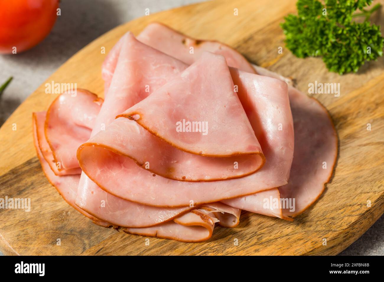 Gourmet Sliced Cold Cut Ham Ready to Eat Stock Photo - Alamy