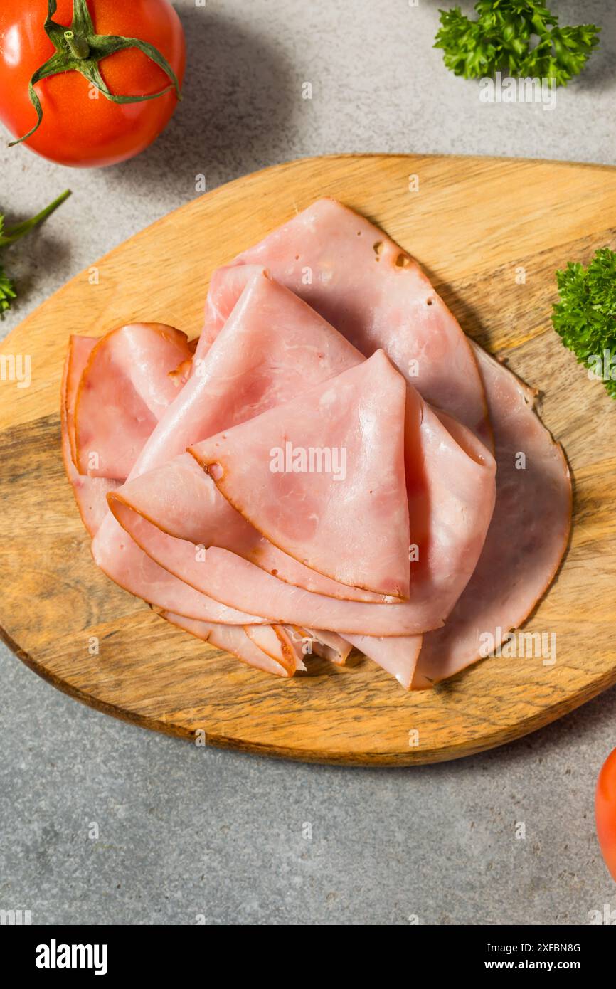 Gourmet Sliced Cold Cut Ham Ready to Eat Stock Photo - Alamy