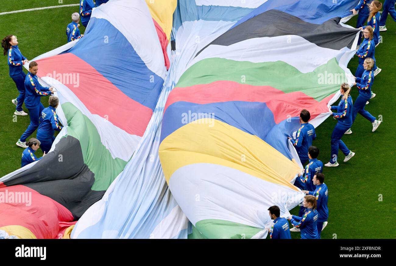 Munich, Germany. 02nd July, 2024. Soccer, UEFA Euro 2024, European Championship, Romania ...