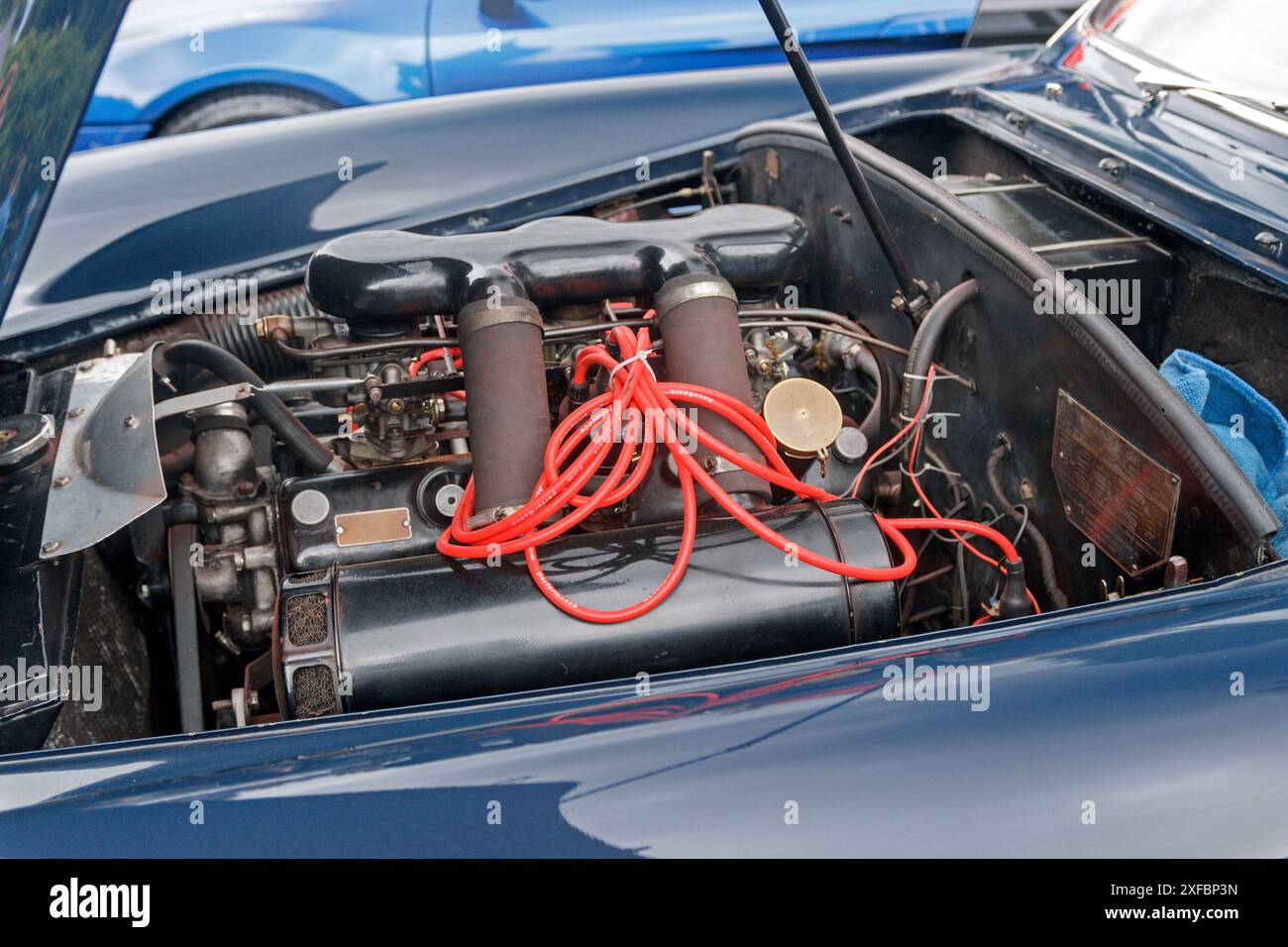 Bristol 405 engine. Hoghton Tower Classic Car Show 2024 Stock Photo - Alamy