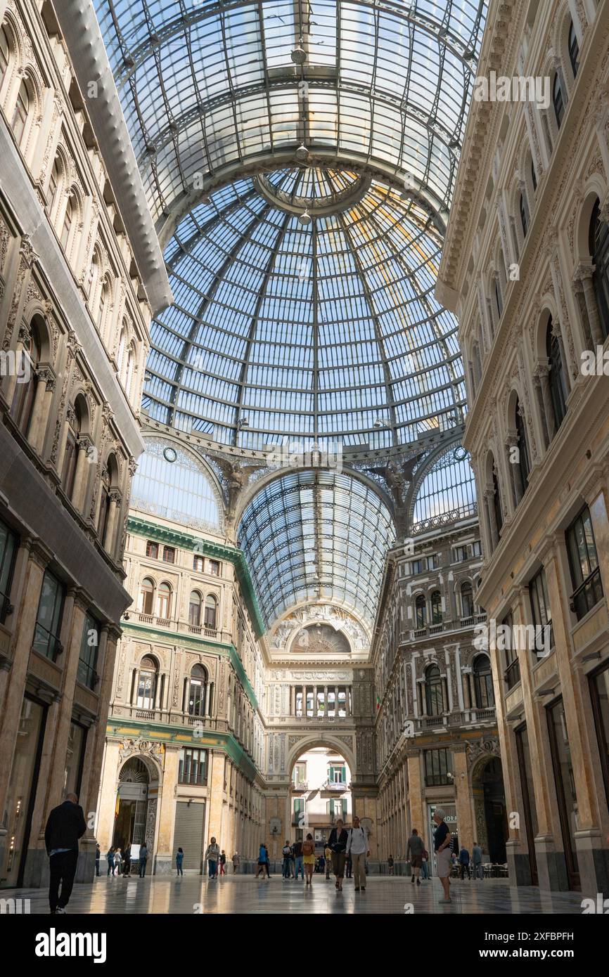 Galleria Umberto, shopping arcade,built between 1887–1891and designed ...