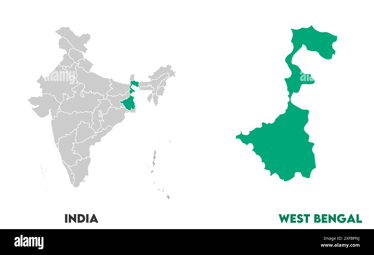 West Bengal Map1, State of India, Republic of India, government ...