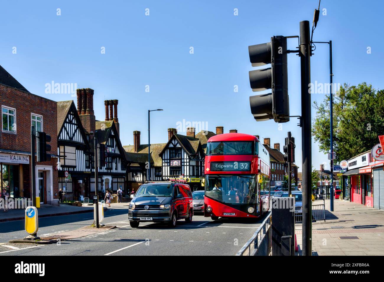 Station Road Edgware Town Centre, Borough of Barnet, London, England, U ...
