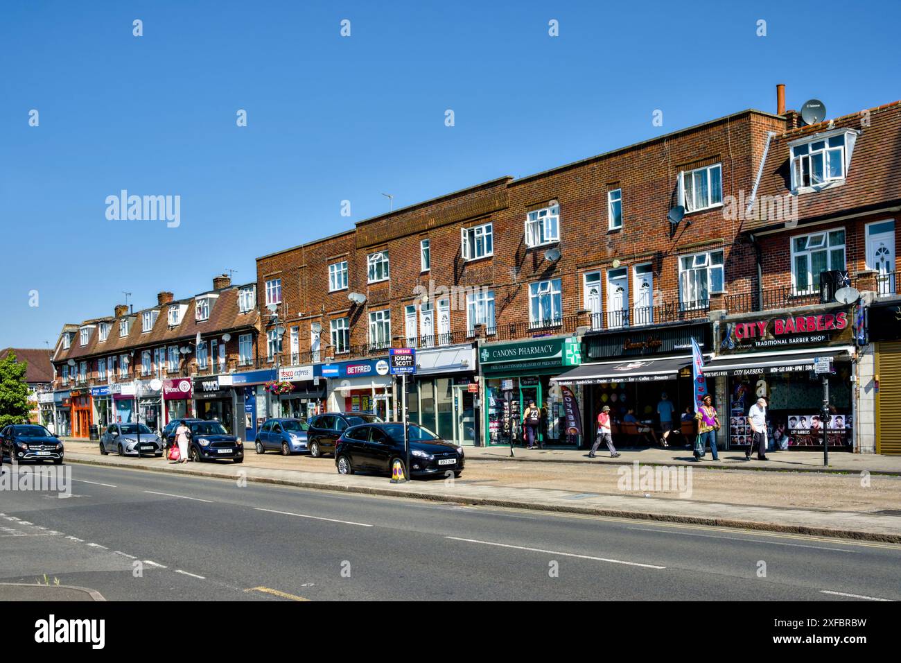 Canons Park Shopping Parade on Whitchurch Lane, Borough of Harrow ...