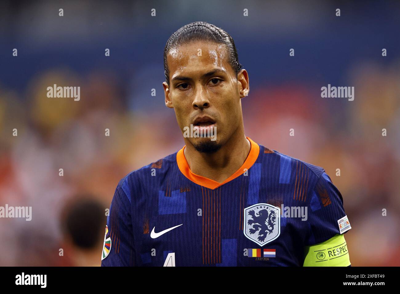 MUNICH - Virgil van Dijk of Holland during the UEFA EURO 2024 round of ...
