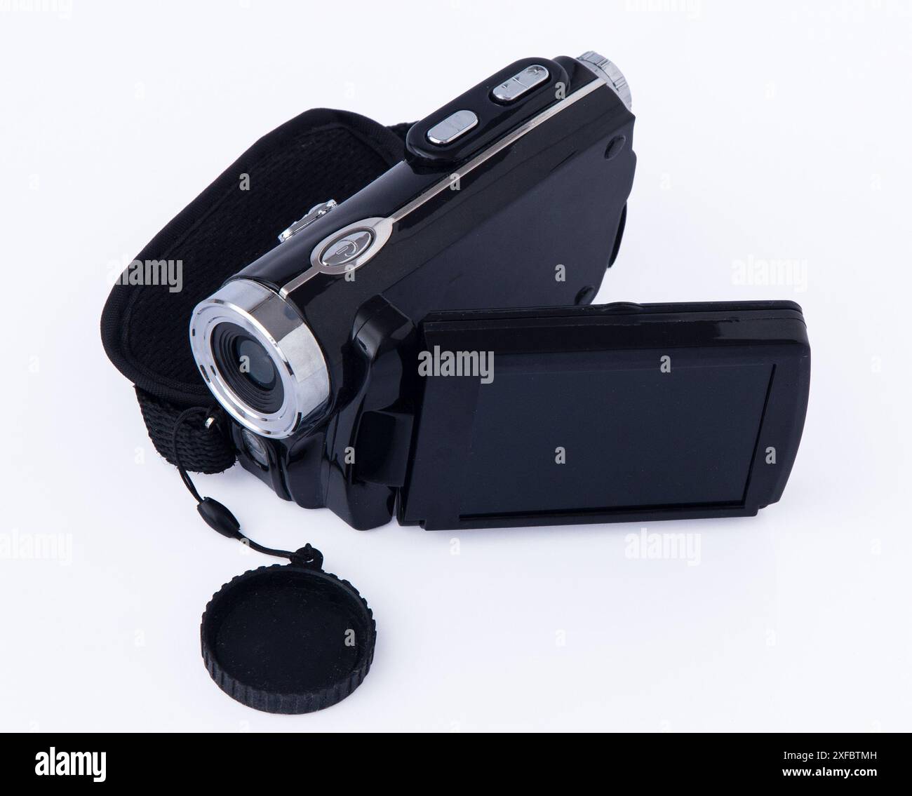 Old video camera isolated on white background Stock Photo - Alamy