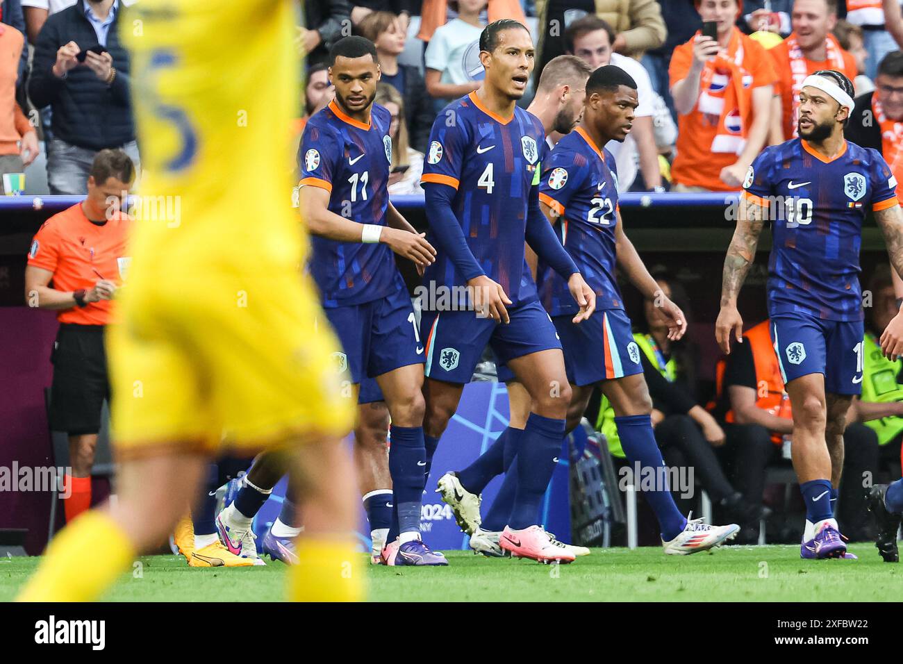 Tor fuer die Niederlande 1:0 durch Cody Gakpo (Niederlande, #11) jubel ...