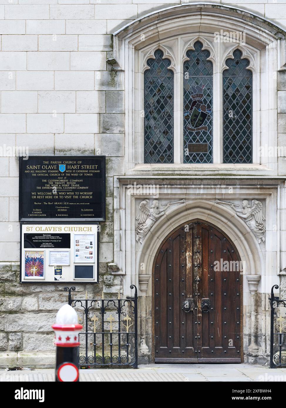 St Olave's christian church, Seething Lane, London, England, founded ...
