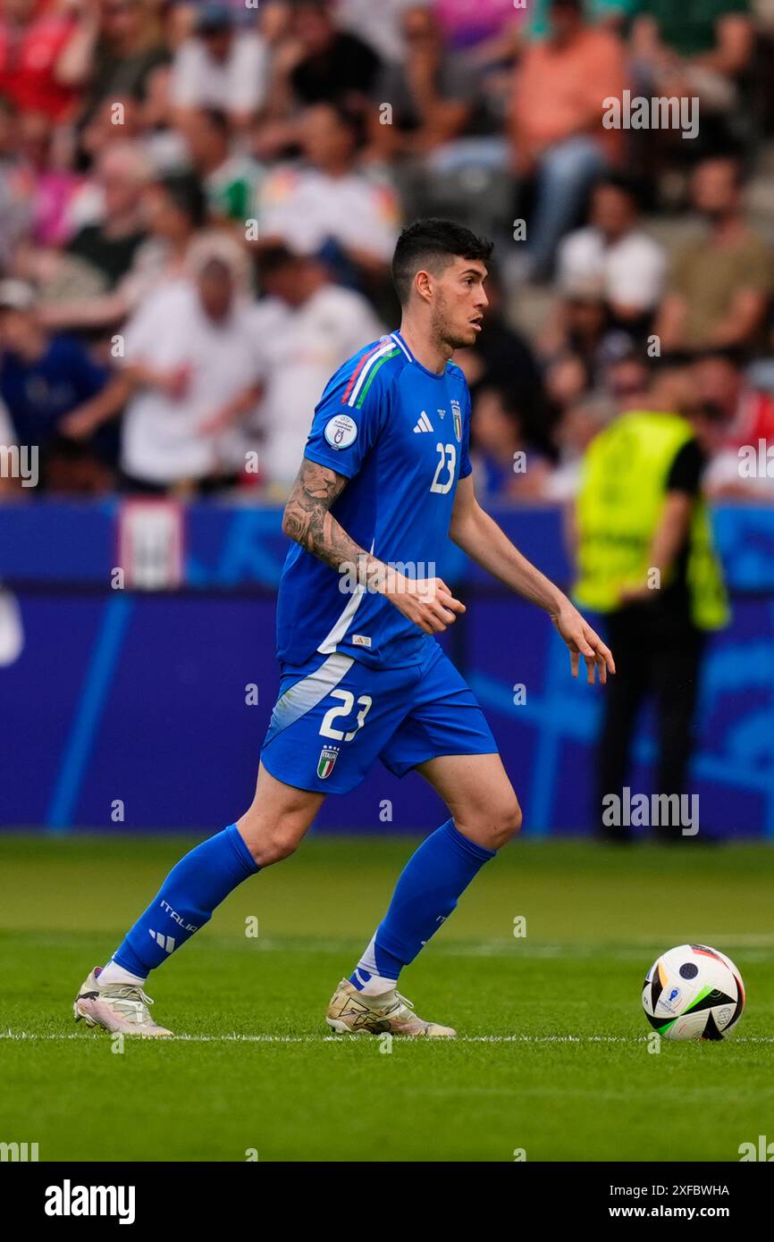 Italy’s Alessandro Bastoni during the Euro 2024 soccer match between ...