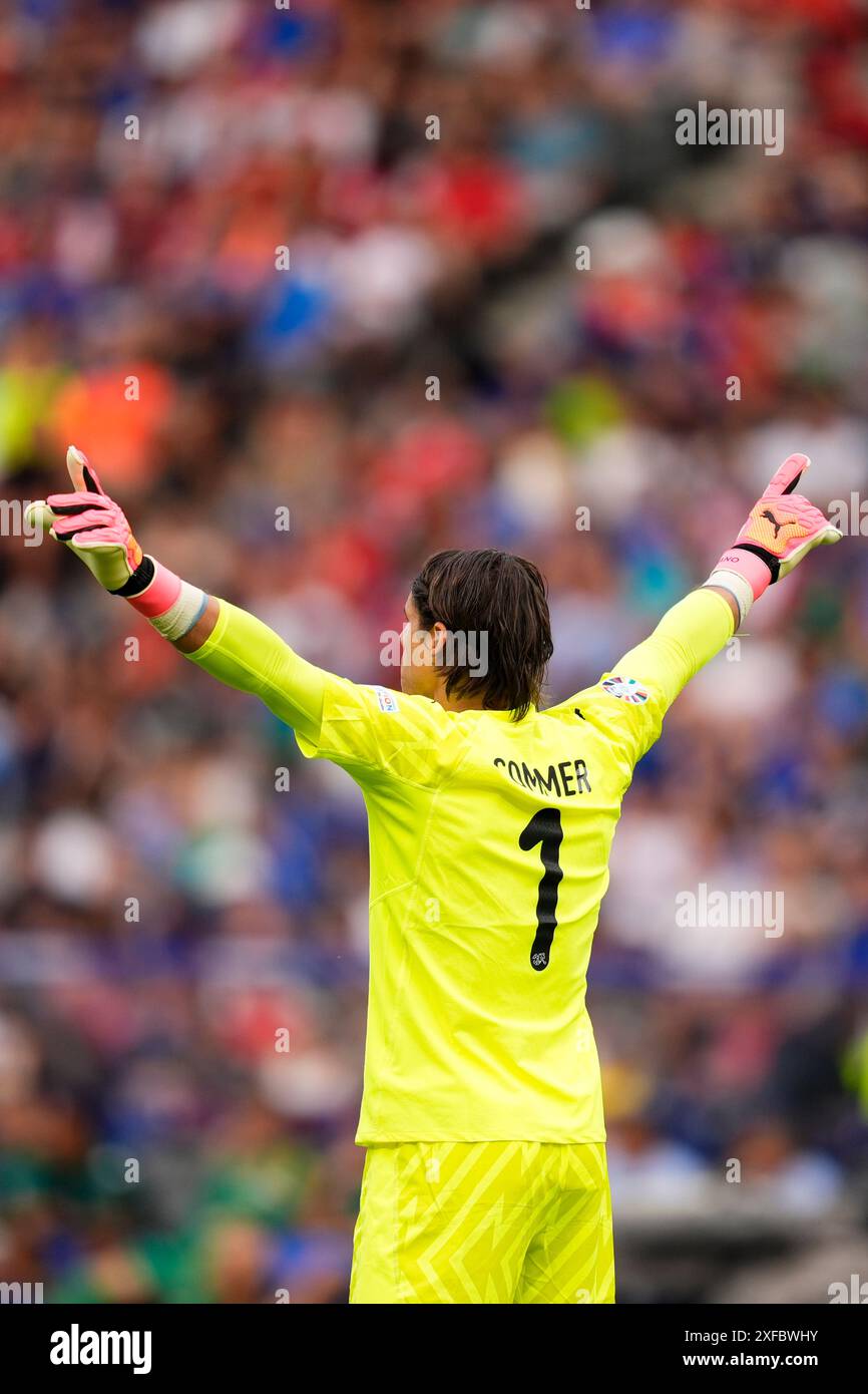 Switzerland's goalkeeper Yann Sommer during the Euro 2024 soccer match ...