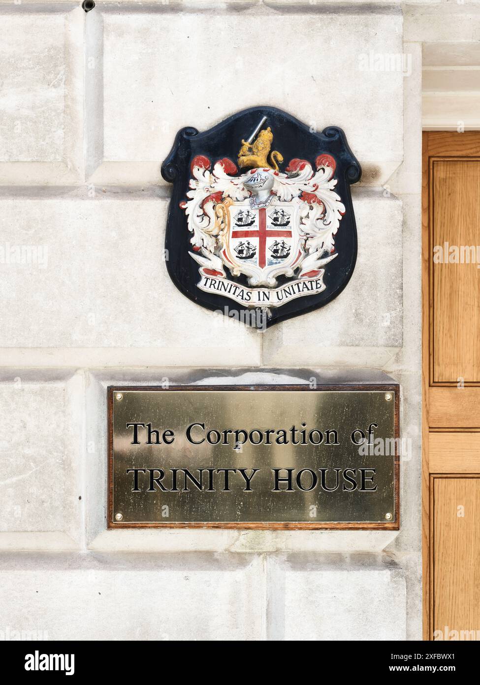Coat of Arms outside Trinity House, London, England Stock Photo - Alamy