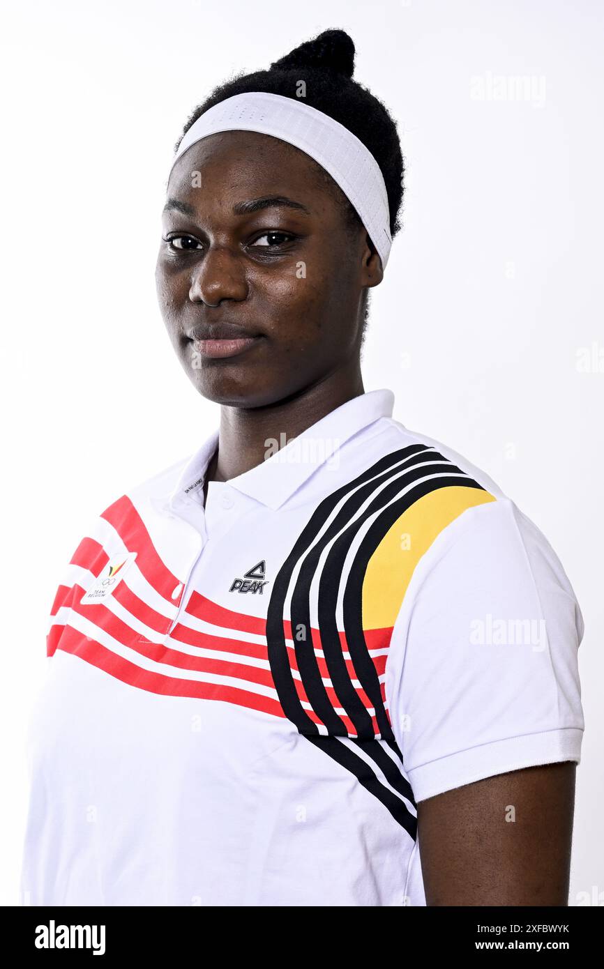 Belgium's Bethy Mununga pictured during a photoshoot for the Belgian ...