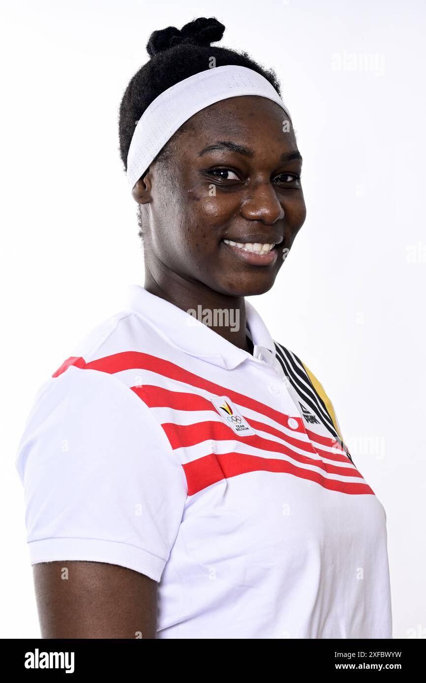 Belgium's Bethy Mununga pictured during a photoshoot for the Belgian ...
