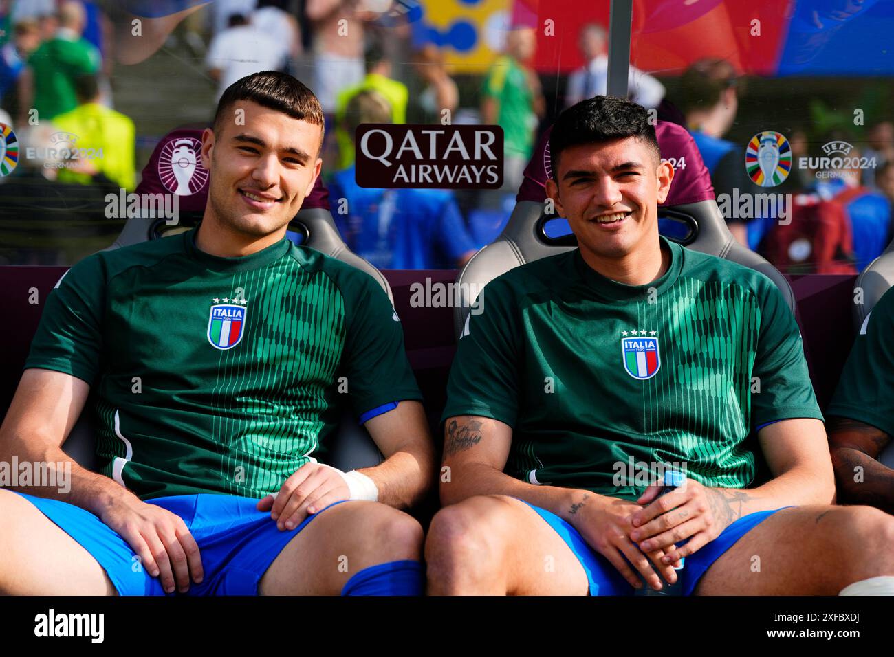 Berlin, Germany. 29th June, 2024. Italy's Raoul Bellanova and Italy's ...