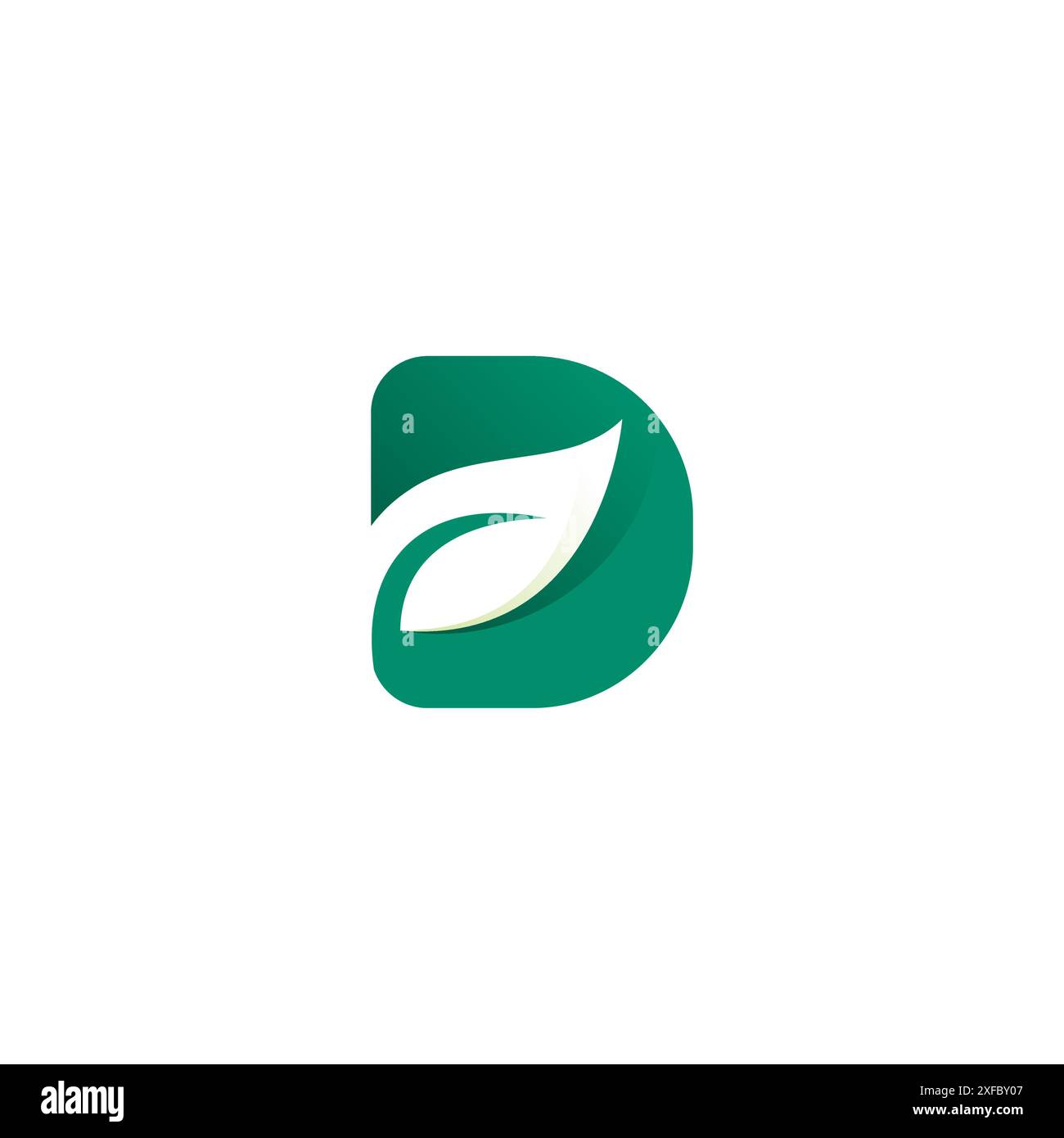 Letter D leaf green vector. D Logo Nature Stock Vector Image & Art - Alamy