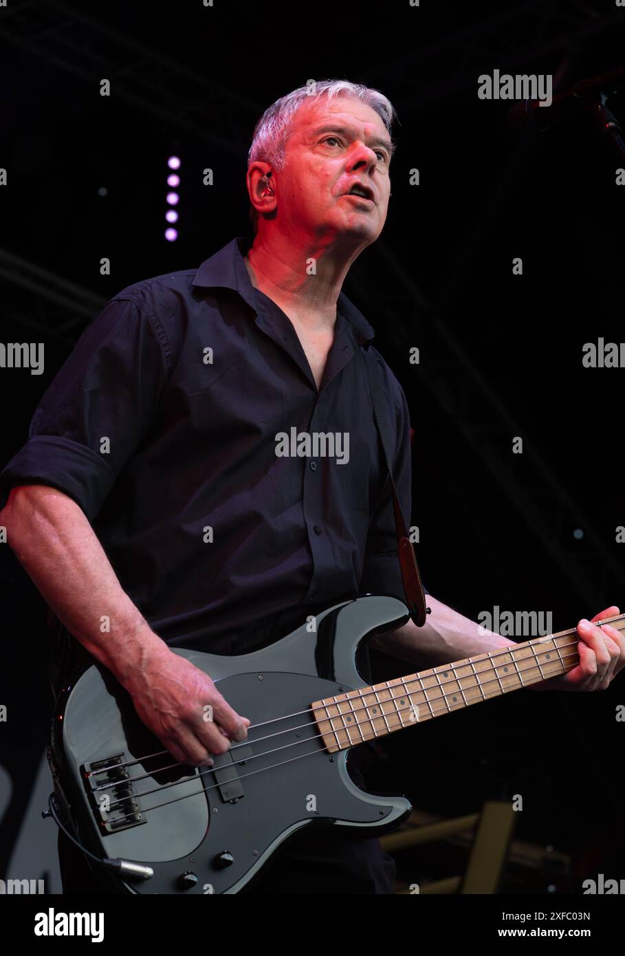 Guildford / UK - Jun 29 2024: Original band member Jean-Jacques Burnel ...