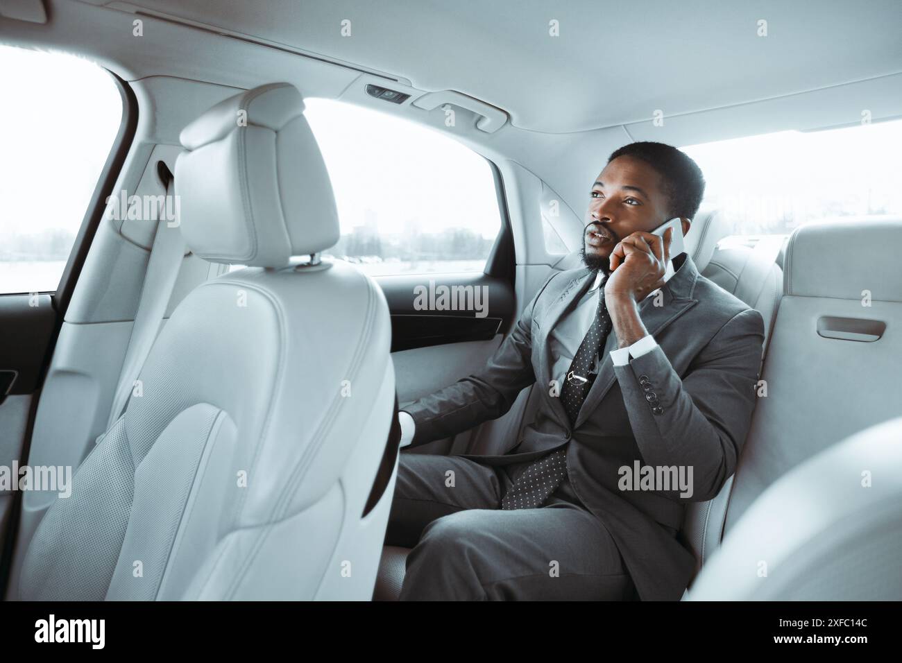 African american chauffeur in car hi-res stock photography and images ...