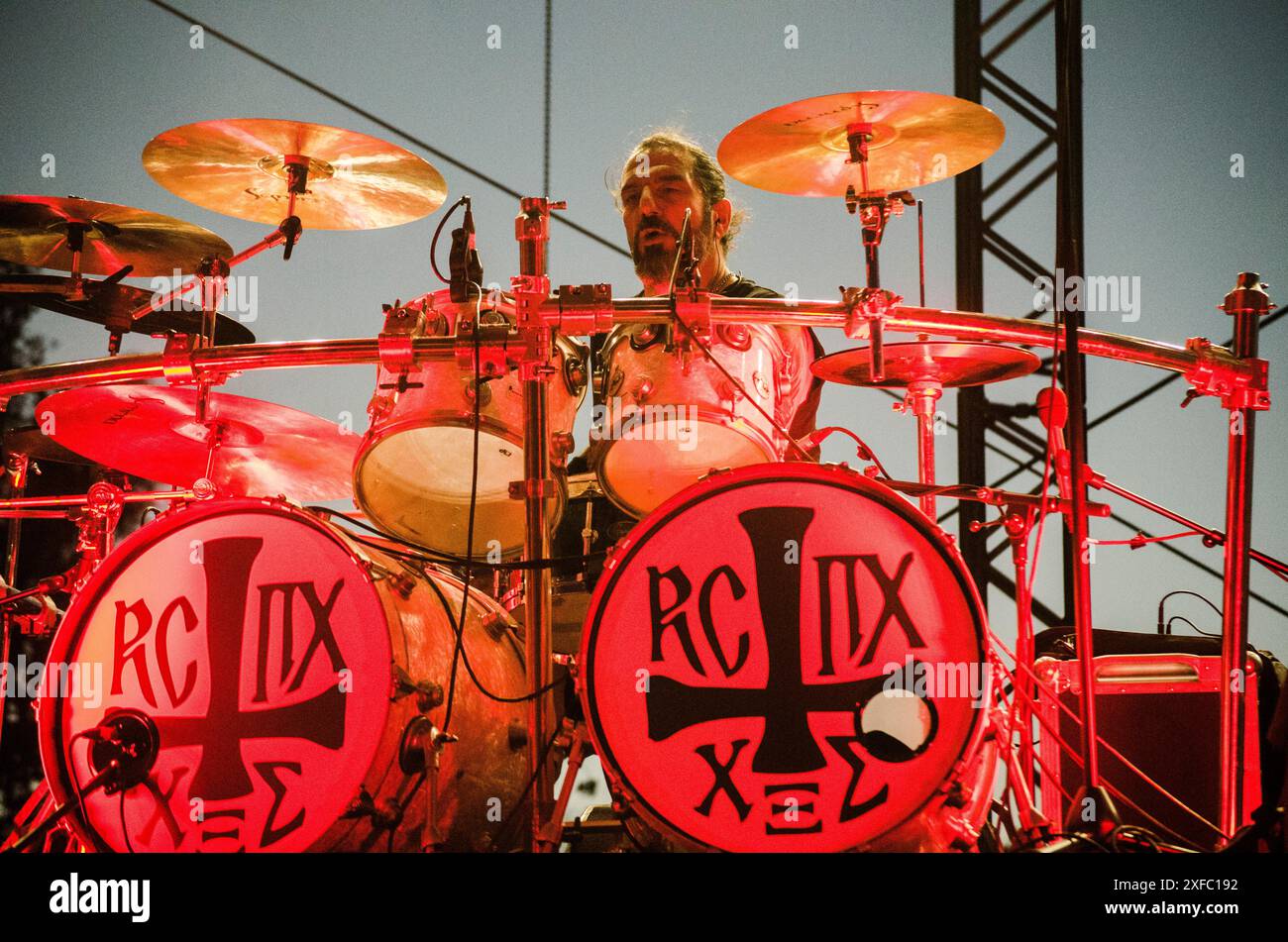 Themis Tolis of Rotting Christ on their 35th anniversary celebration at ...