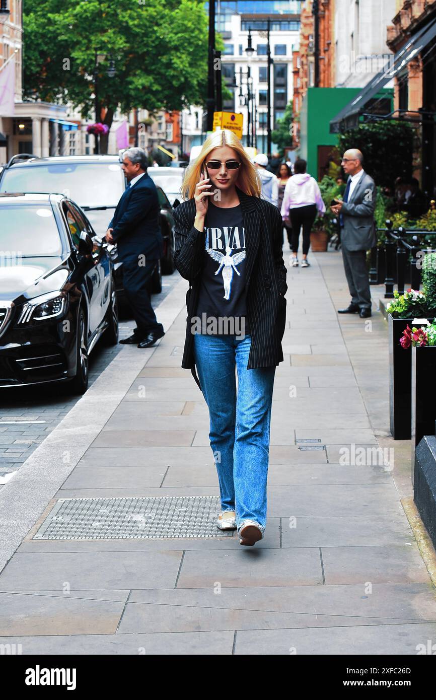Mayfair, London, United Kingdom, 01 July 2024. Off Duty Top Model Seen ...