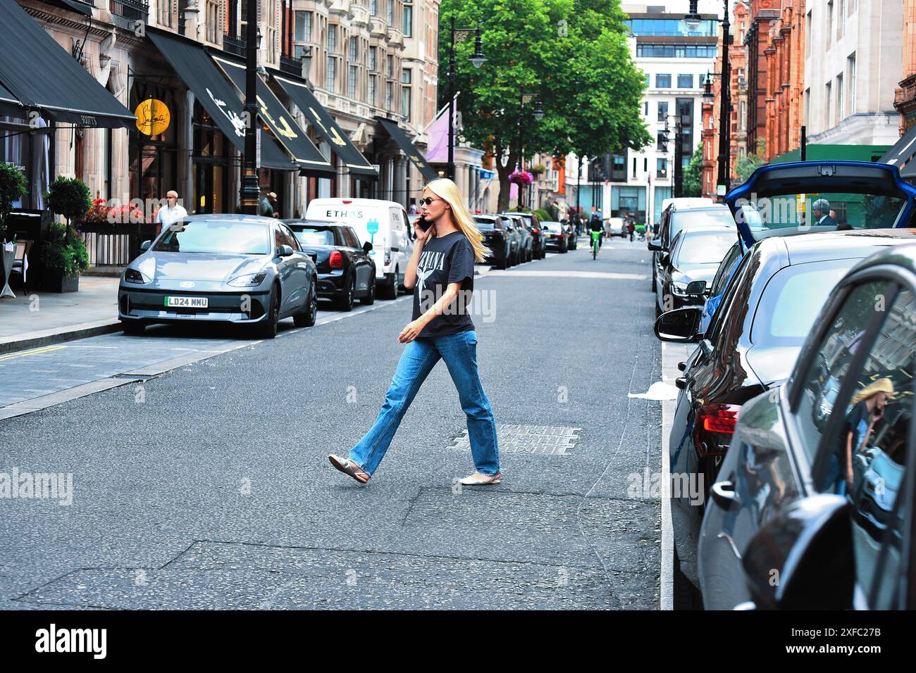 Mayfair, London, United Kingdom, 01 July 2024. Off Duty Top Model Seen ...