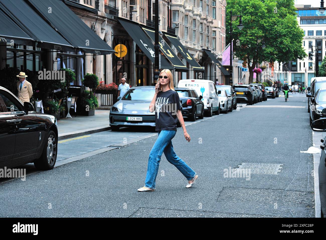 Mayfair, London, United Kingdom, 01 July 2024. Off Duty Top Model Seen ...