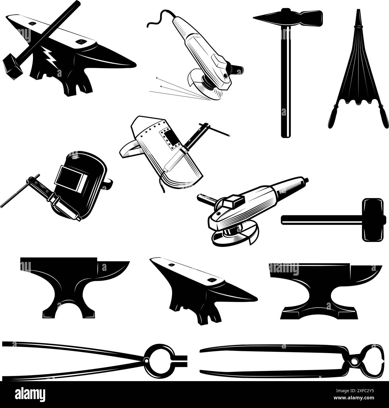 Anvil anvils Stock Vector Images - Alamy