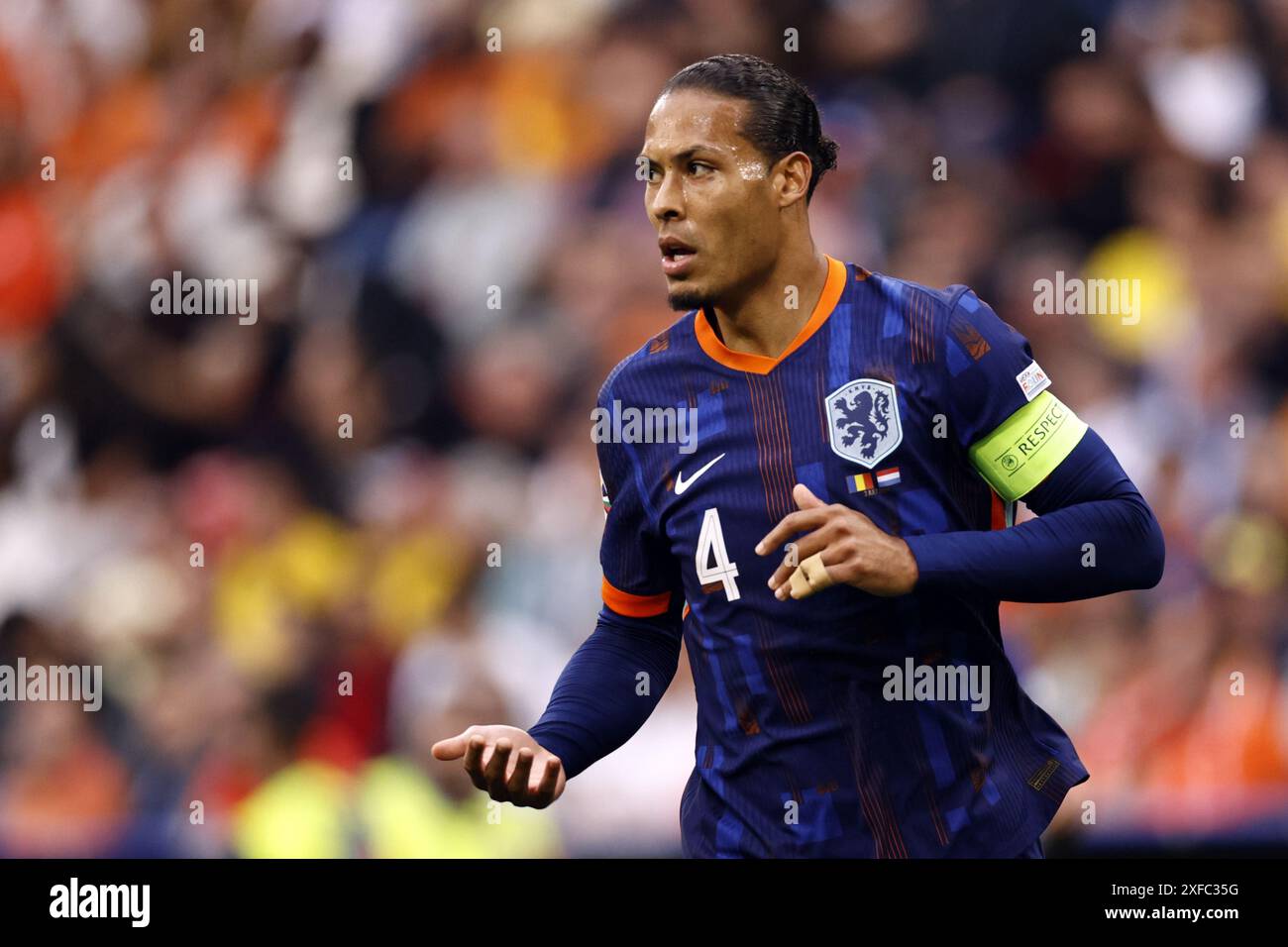 MUNICH - Virgil van Dijk of Holland during the UEFA EURO 2024 round of ...