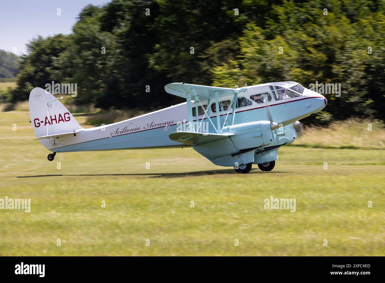 De Havilland DH.89A Dragon Rapide, registration G-AHAG, at the ...