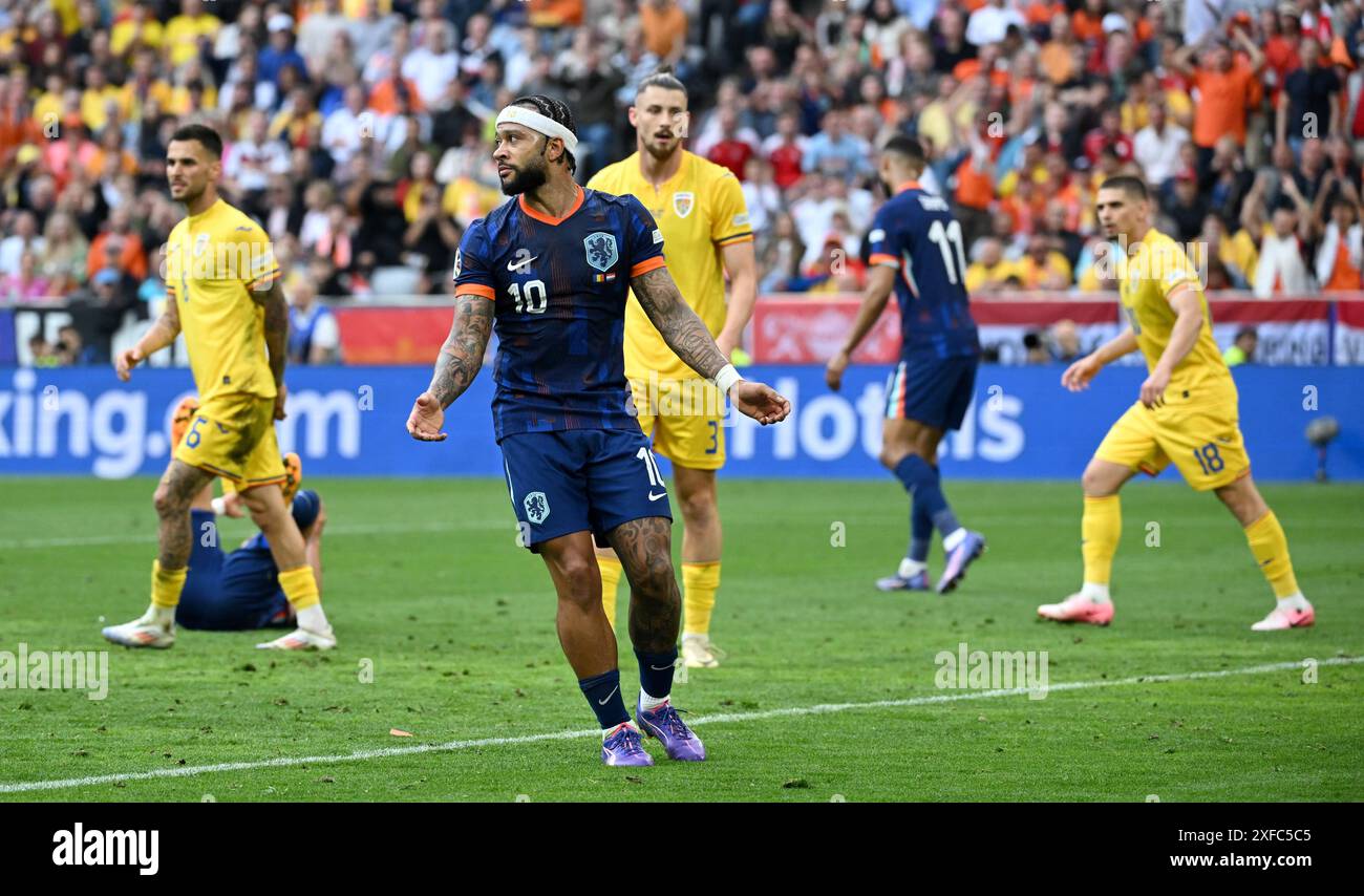 Munich, Germany. 02nd July, 2024. Soccer, UEFA Euro 2024, European Championship, Romania ...